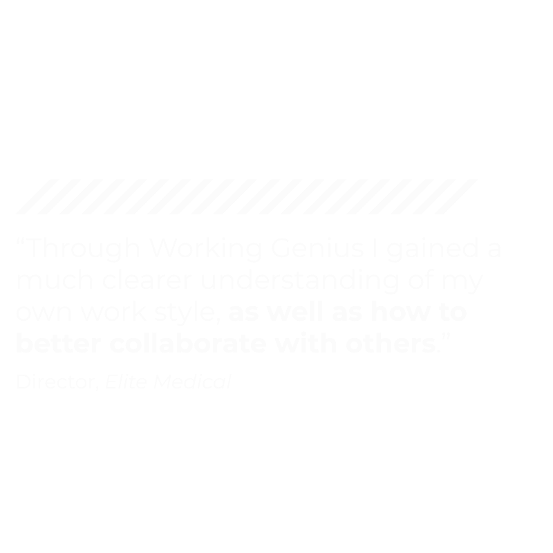 The Working Genius Assessment for Individuals or Teams | Elevate2Grow